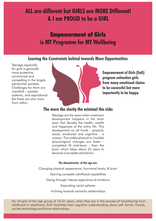 Girl Empowerment Program "Smart Girl" Brochure | PDF | Sexual Health ...