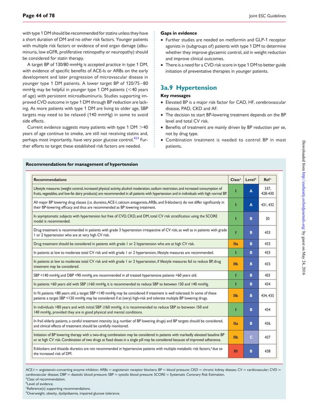 2016 european guidelines on cardiovascular | PDF