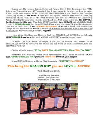 2016 FAMU SPORTS HALL OF FAME INDUCTEES (Vogel Newsome) | PDF