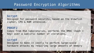 Node.js Authentication and Data Security | PDF