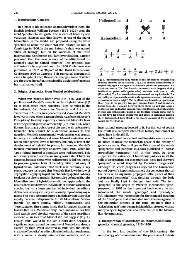 2016 From Mendel to epigenetics History of genetics.pdf