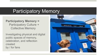 2016 Fan Studies conference paper on Three Stages of Fandom | PPT