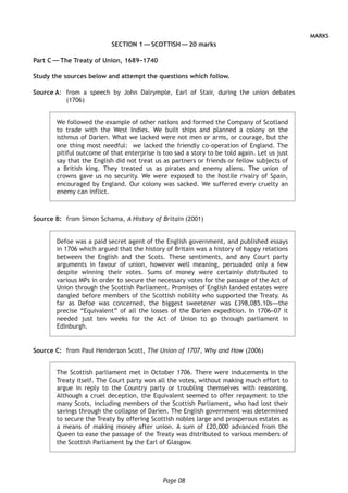 2016 higher history exam | PDF