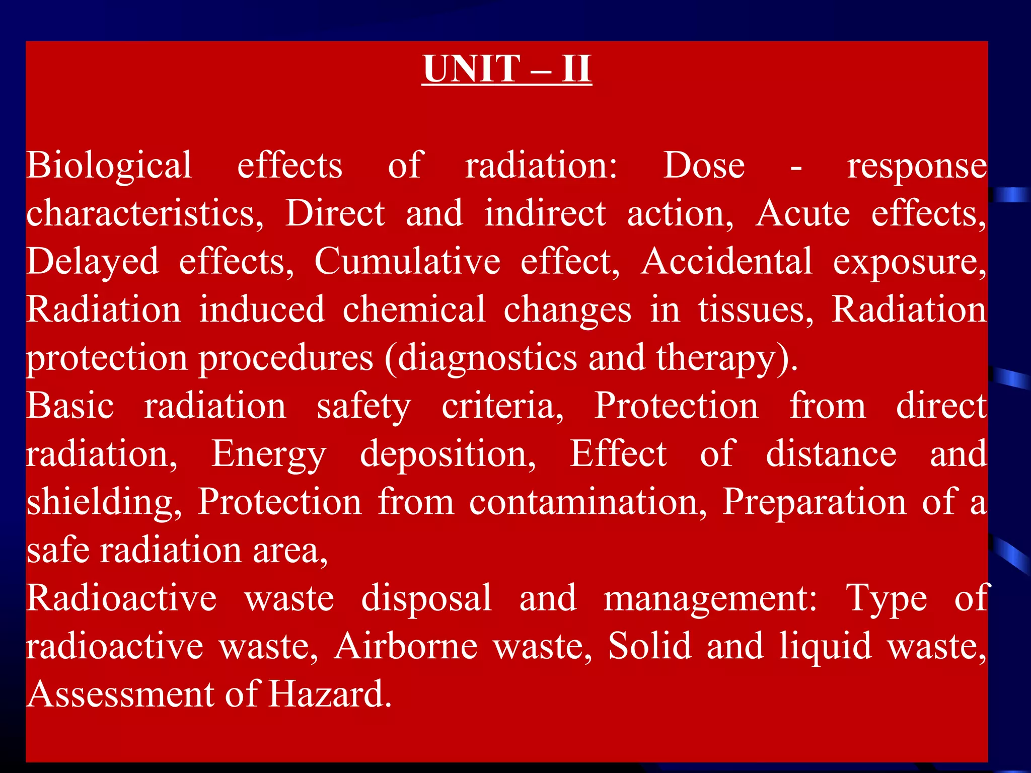2018 HM - RADIATION BIOLOGICAL EFFECT | PPT
