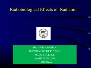 2018 HM - RADIATION BIOLOGICAL EFFECT | PPT