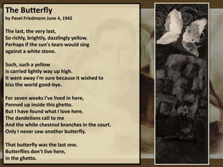 Holocaust Poetry: PowerPoint | PPT