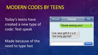 2017 How to make secret codes | PPT