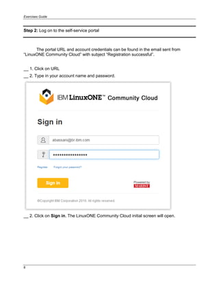 Lab Exercise: IBM Blockchain runs also on LinuxONE, see it in action! | PDF