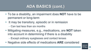 The ADA & Mental and Emotional Disabilities | PPTX | Mental Health ...