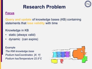 Update of time-invalid information in knowledge bases through mobile ...