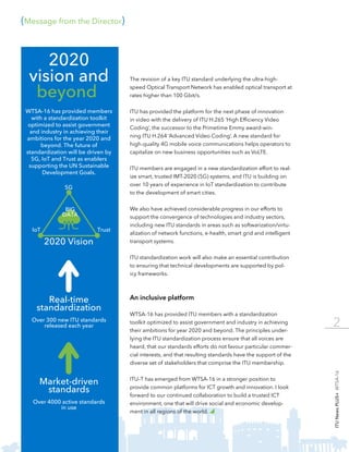 Snapshot report of the World Telecommunication Standardization Assembly ...