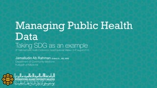 Managing public health information | PDF