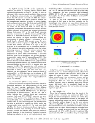 SUBSTRATE INTEGRATED WAVEGUIDE BASED ANTENNA AND ARRAY ----REVIEW | PDF