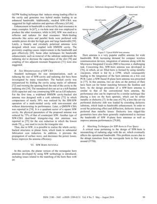 SUBSTRATE INTEGRATED WAVEGUIDE BASED ANTENNA AND ARRAY ----REVIEW | PDF
