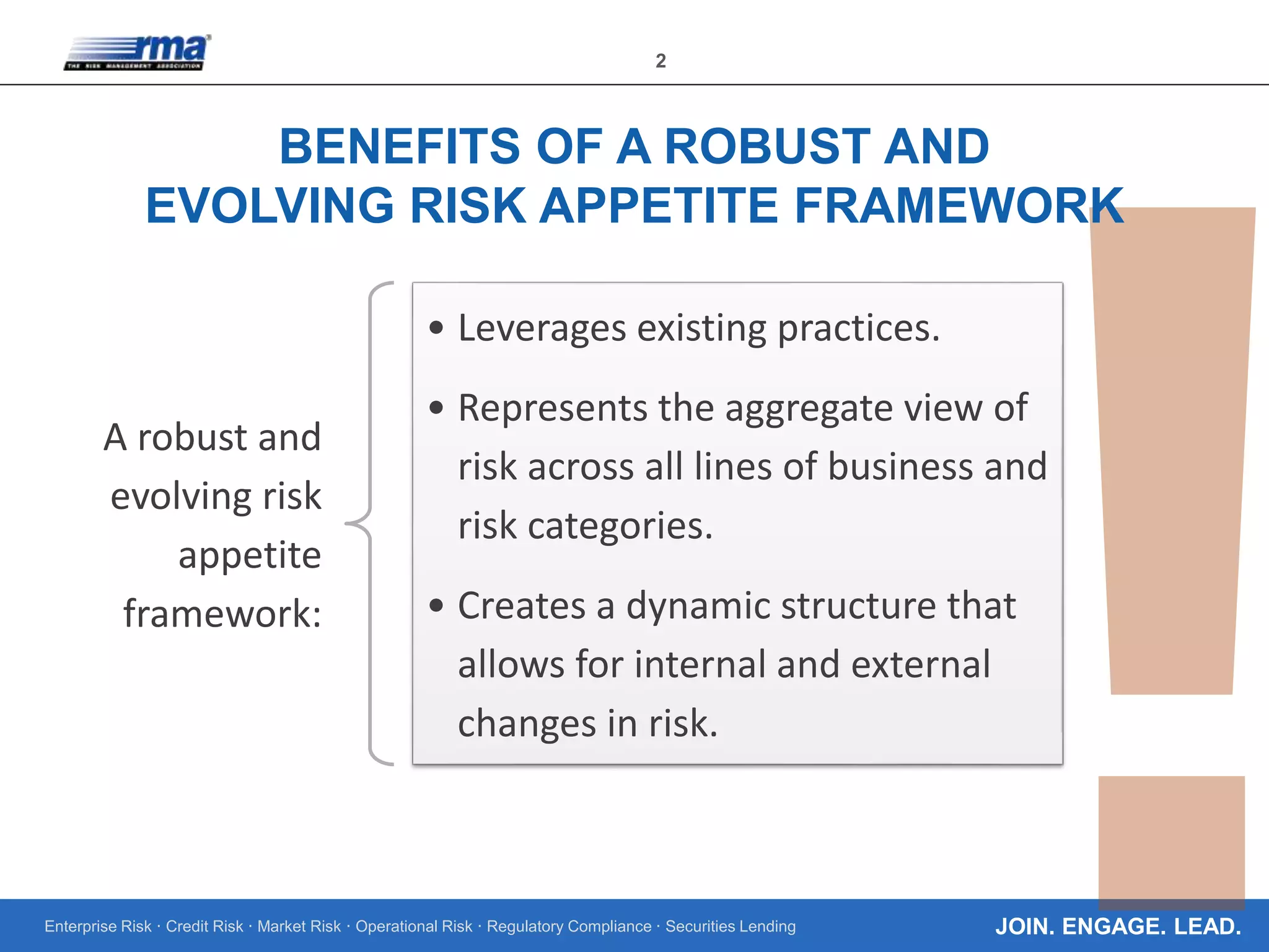 10 Aspects of a Good Risk Appetite Implementation Process | PPTX