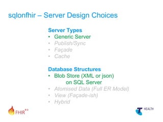 FHIR Server internals - sqlonfhir | PPT