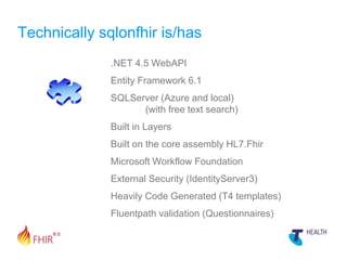 FHIR Server internals - sqlonfhir | PPT