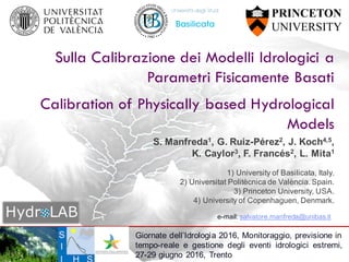 Calibration of Physically based Hydrological Models | PPT