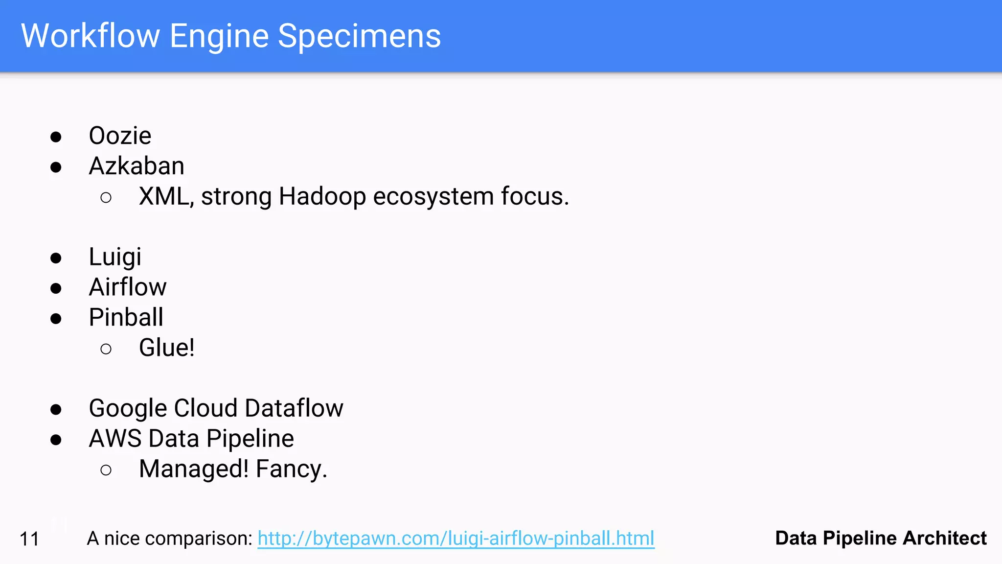 Workflow Engines + Luigi | PPT