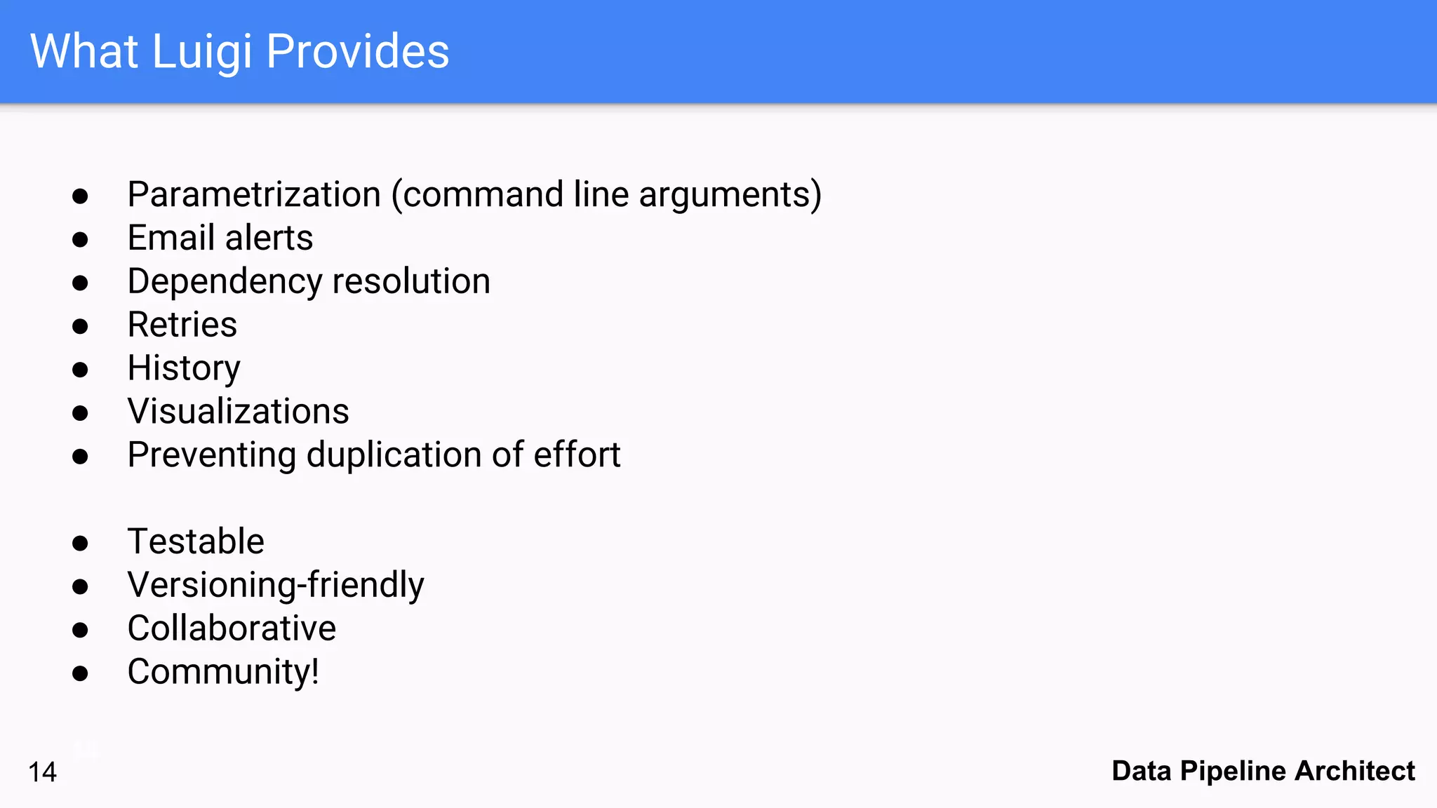 Workflow Engines + Luigi | PPT