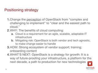 OpenStack Marketing Plan - Community Presentation | PPT