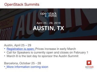 OpenStack Marketing Plan - Community Presentation | PPT