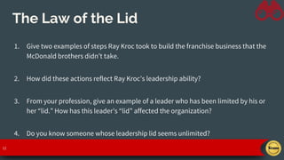 2016 Masterminds | Law #1 | Law of the Lid | PDF