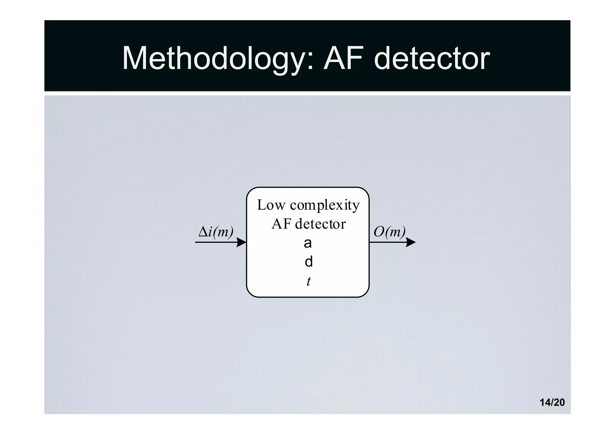 Photoplethysmography Based System For Atrial Fibrillation Detection During Hemodialysis Ppt