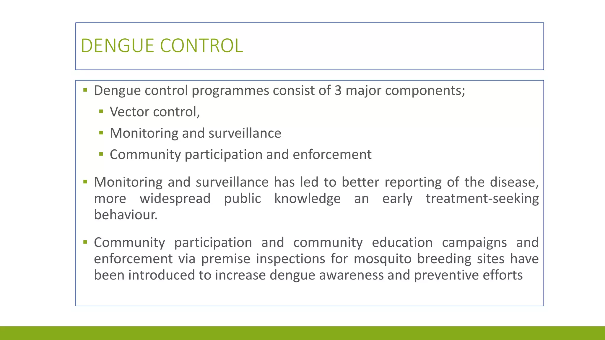 Ecosystem approach to dengue control | PPT