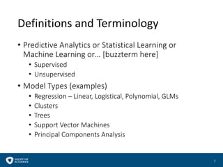 Resources for Getting Started in Predictive Analytics | PPTX