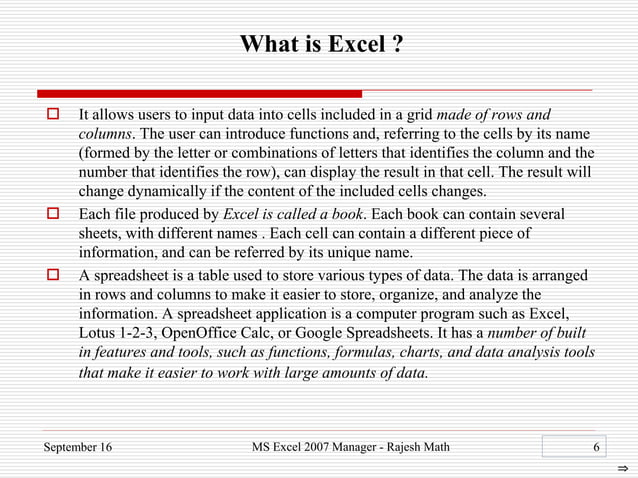 2016 ms excel_bm | PPT