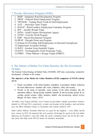 "Poverty & homelessness” In India | DOCX