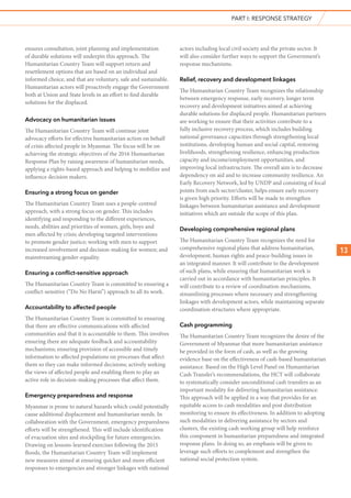 HUMANITARIAN RESPONSE PLAN MYANMAR JANUARY-DECEMBER 2016 | PDF