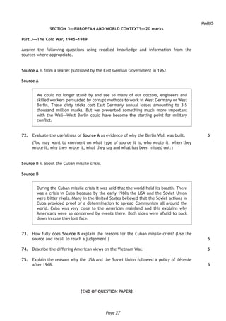 2016 National 5 History exam | PDF