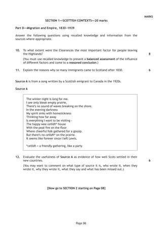 2016 National 5 History exam | PDF