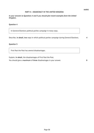 2016 National 5 modern studies exam | PDF