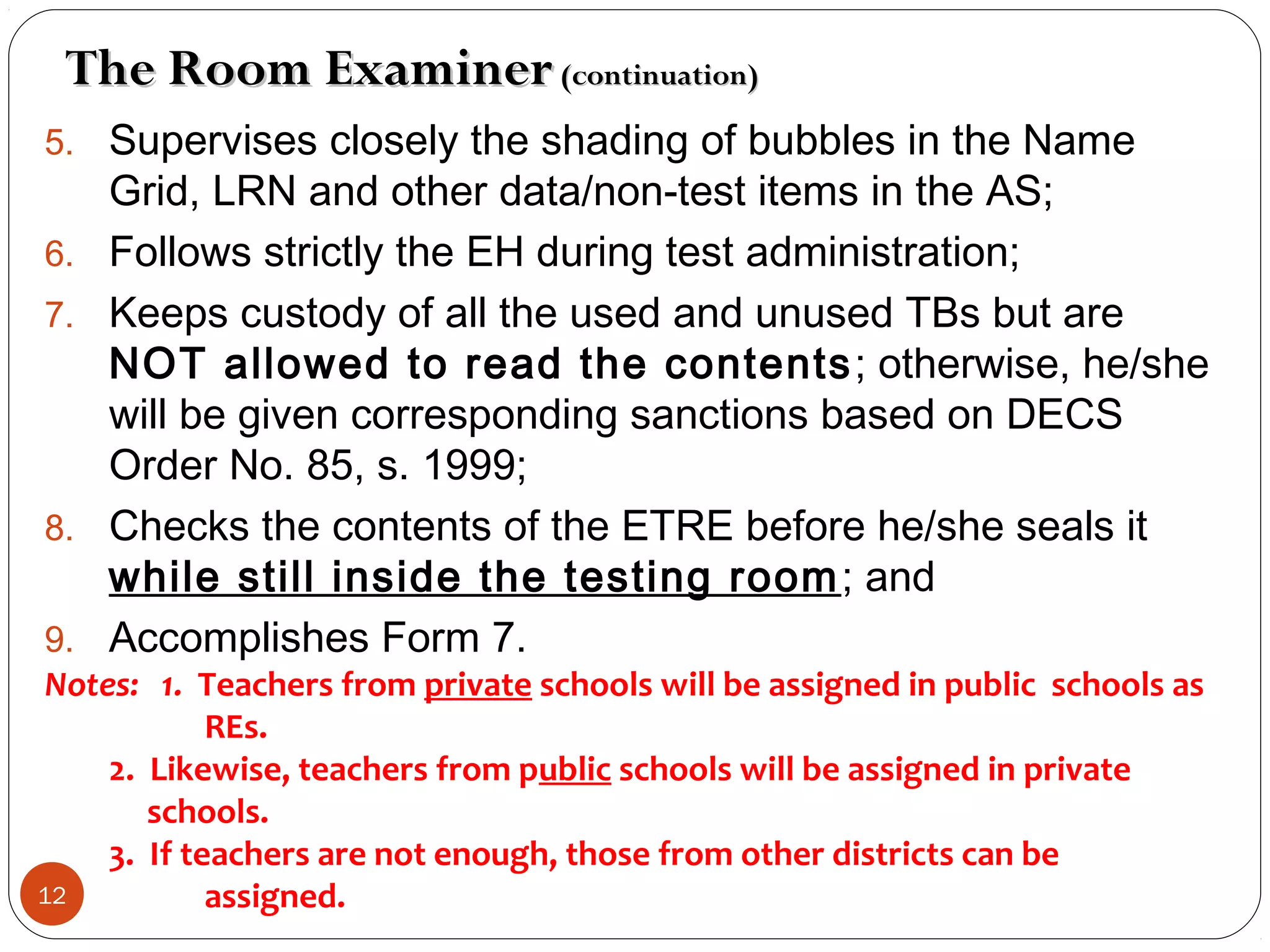 2016 nat test admin guidelines[1] | PPT