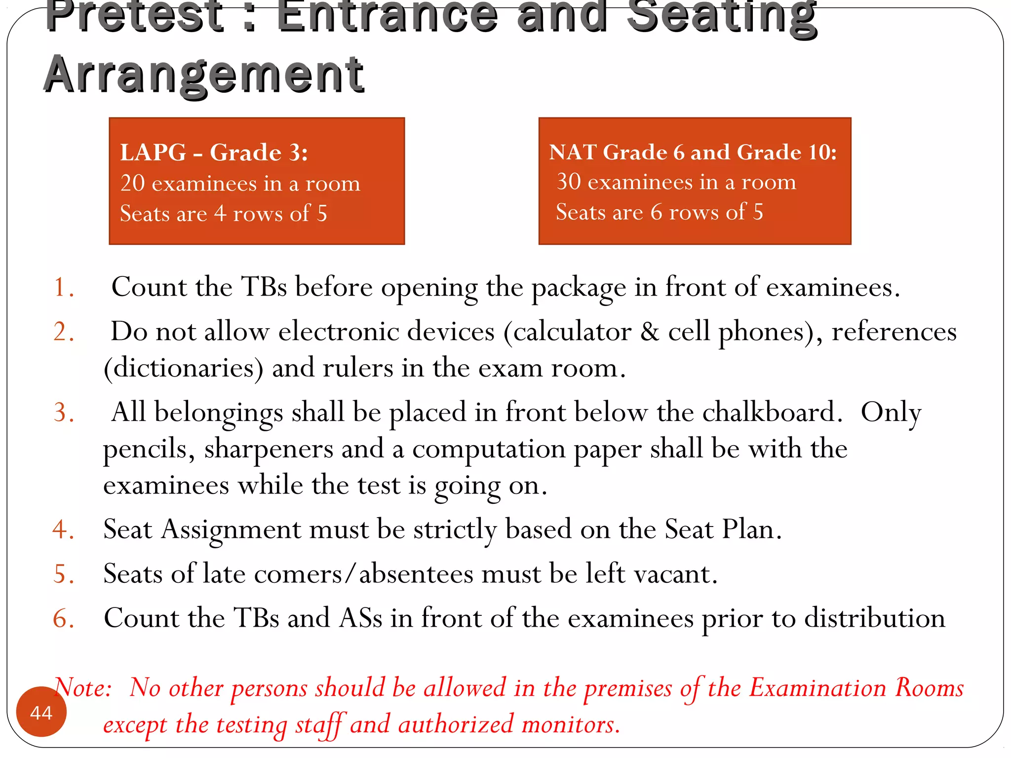 2016 nat test admin guidelines[1] | PPT