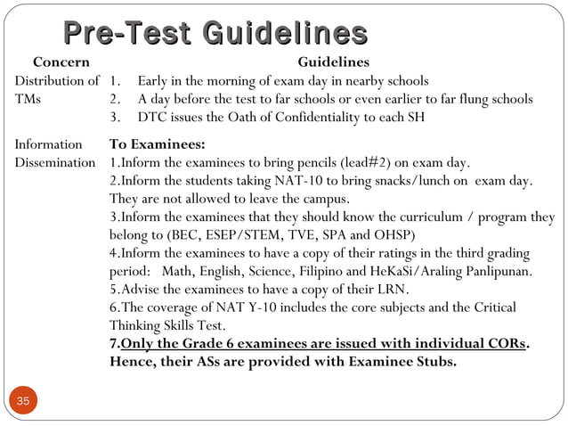 2016 nat test admin guidelines[1] | PPT