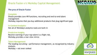 Oracle Fusion v/s Workday | PPTX