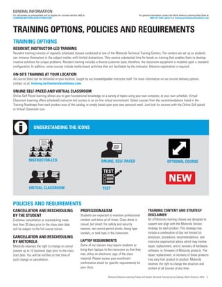 Motorola Solutions 2016 North America Training Catalog | PDF