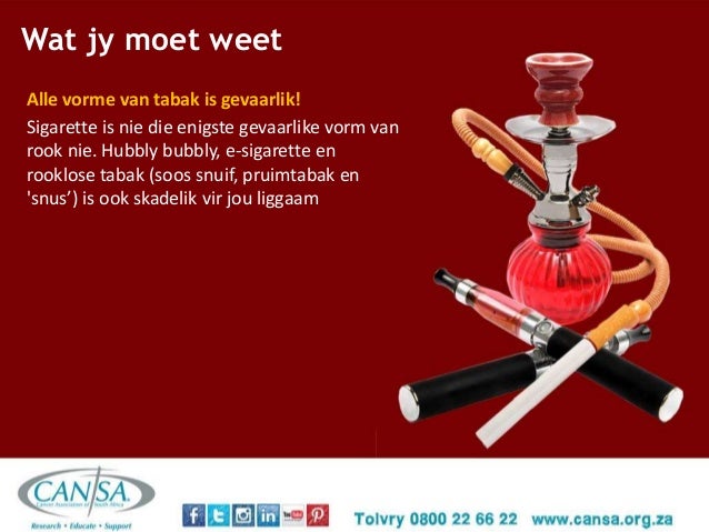 CANSA Ken die Gevare van Rook 2016 (Afrikaans)