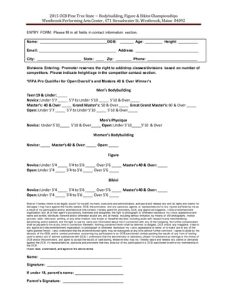 2016 OCB Pine Tree State Registration Form | PDF