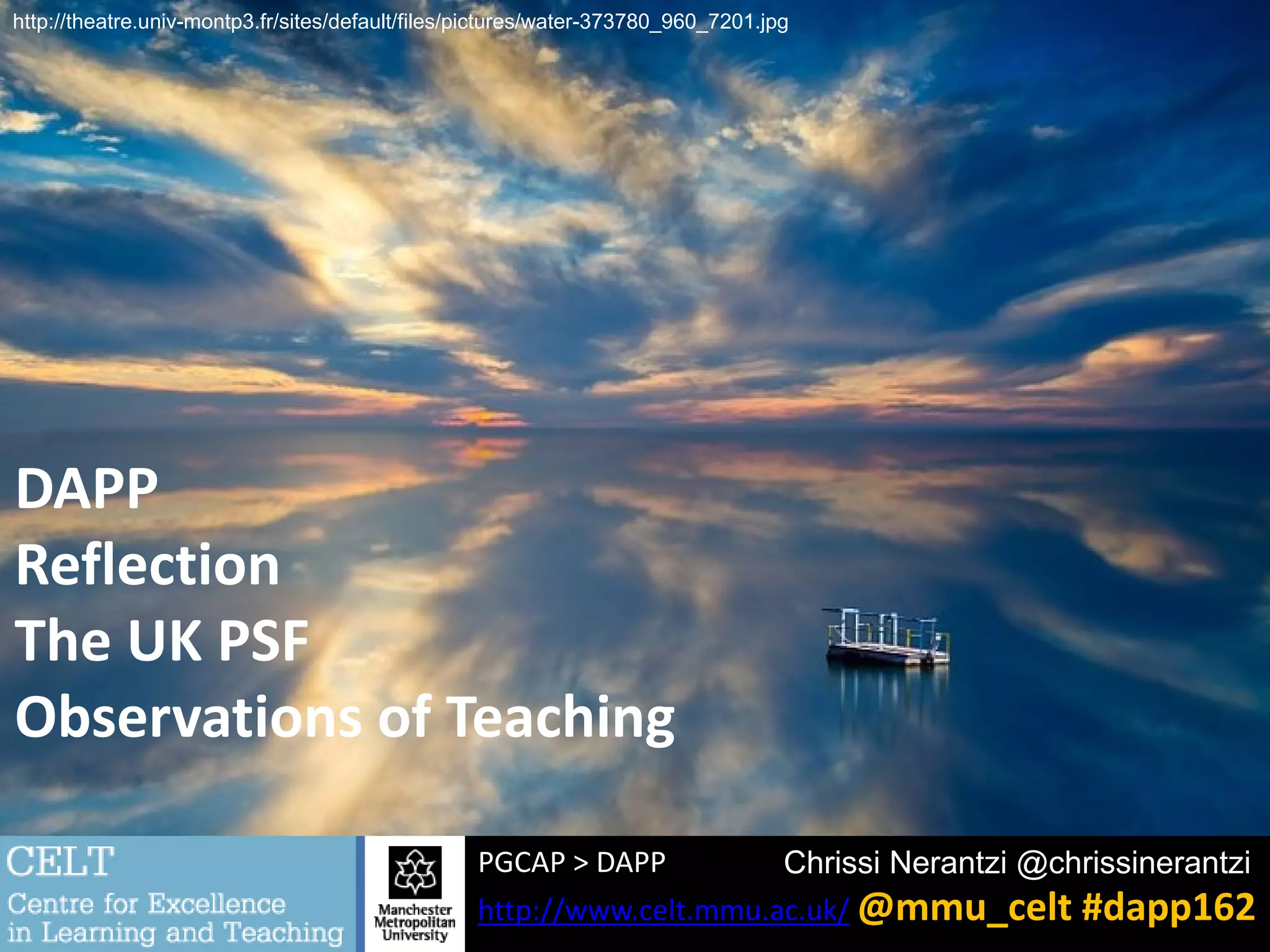 2016 #DAPP162 Reflection, UK PSF, Observations >>> week 1 | PDF