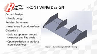 2016 optimisation of front wing ground clearance - ppt slides | PPT