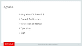 2016 oSC MySQL Firewall | PPTX