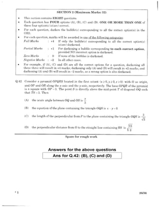 IIT-JEE Advanced 2016 Question Paper 1 | PDF | Free Download