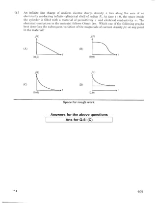 IIT-JEE Advanced 2016 Question Paper 1 | PDF