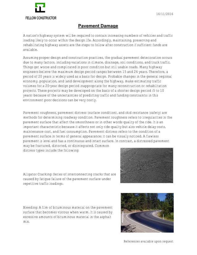 Pavement damage | PDF | Geology | Science
