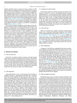 (2016) potential sequencing for detection of pathogenic bacteria | PDF